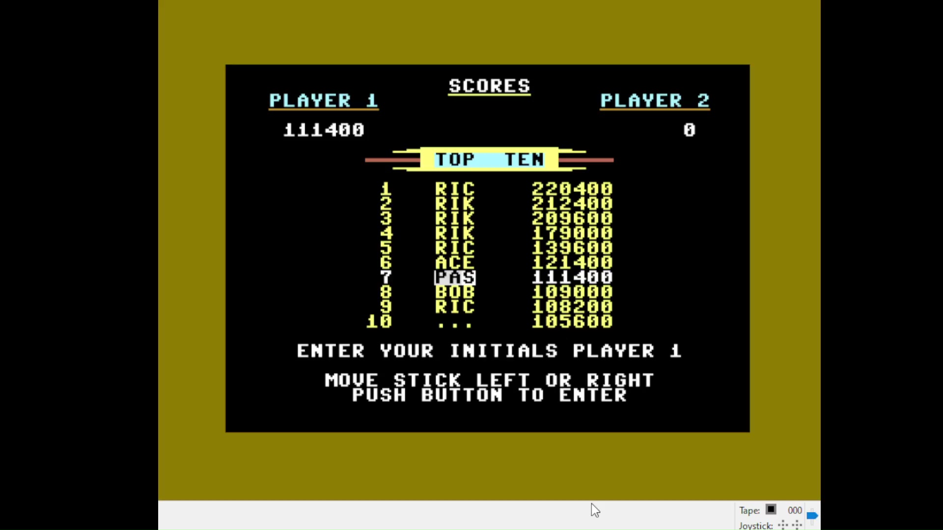 Score on Beach Head for Commodore 64 (C64) by el_pasi | Lvl Up Score