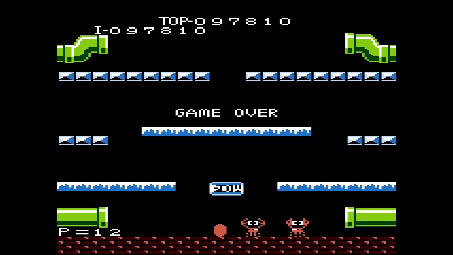 Score on Mario Bros. for Atari 7800 by Player1 | Lvl Up Score