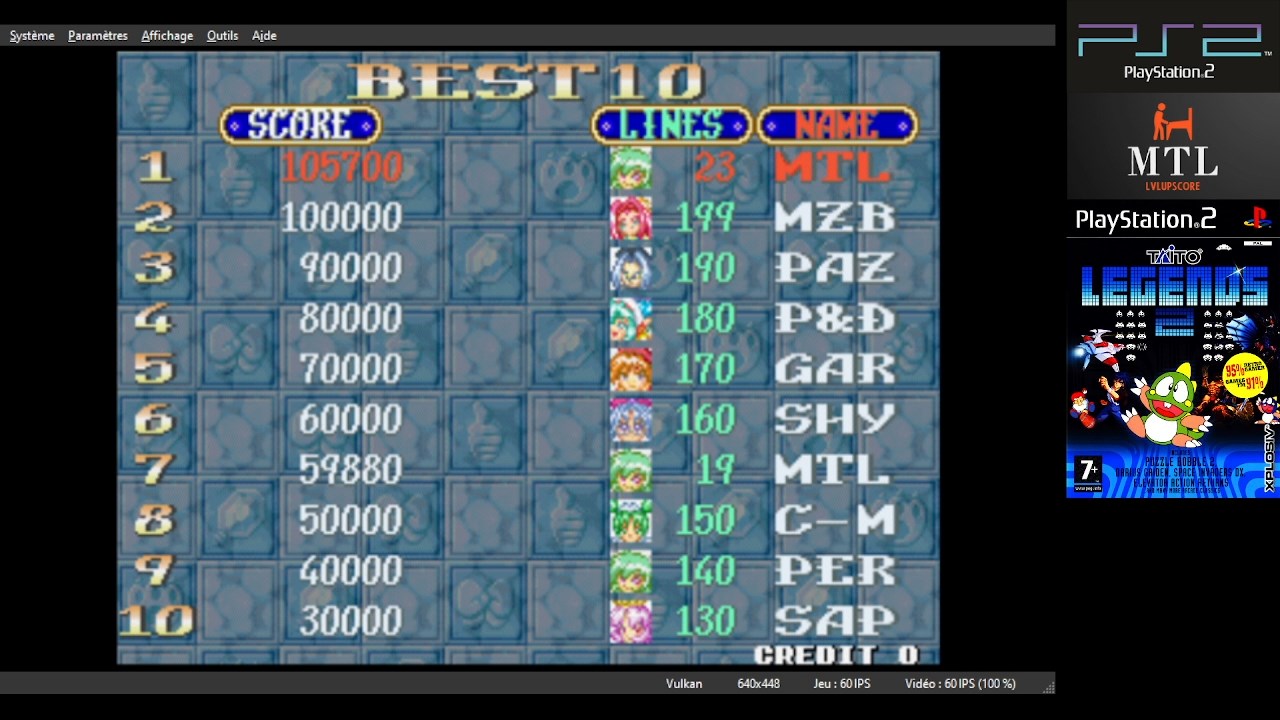 Score on Taito Legends 2: Puchi Carat for Sony Playstation 2 by ...