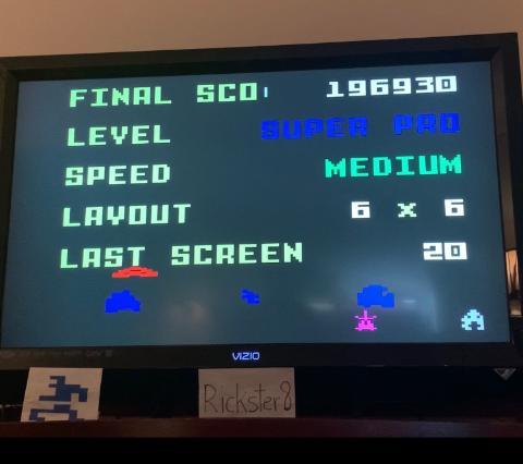 Score on Space Invaders for Intellivision by Rickster8 | Lvl Up Score