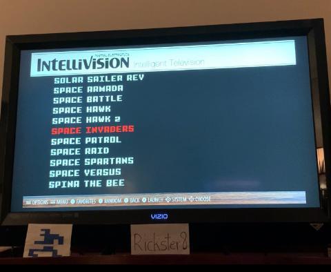 Score on Space Invaders for Intellivision by Rickster8 | Lvl Up Score