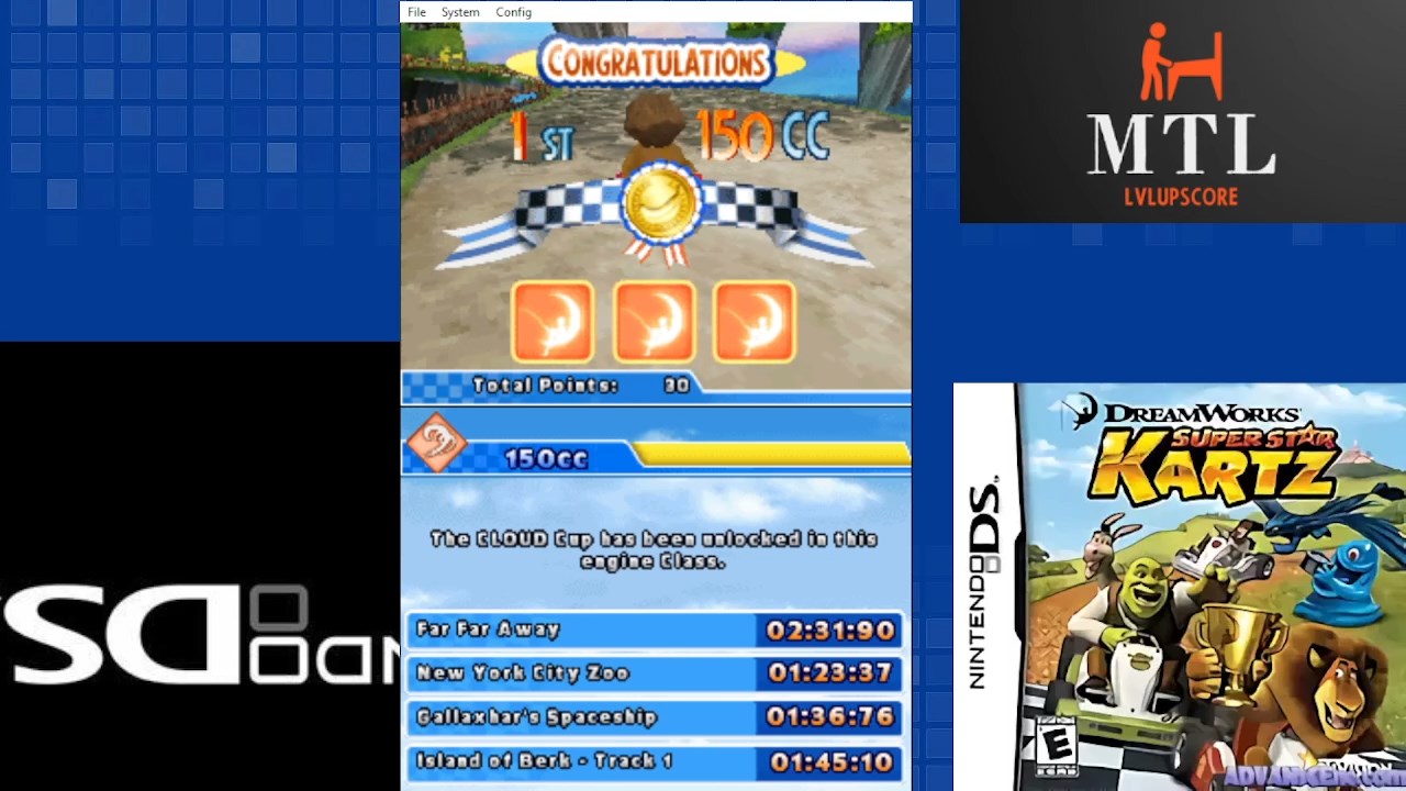 Score on DreamWorks Super Star Kartz for Nintendo DS by Mantalow | Lvl ...
