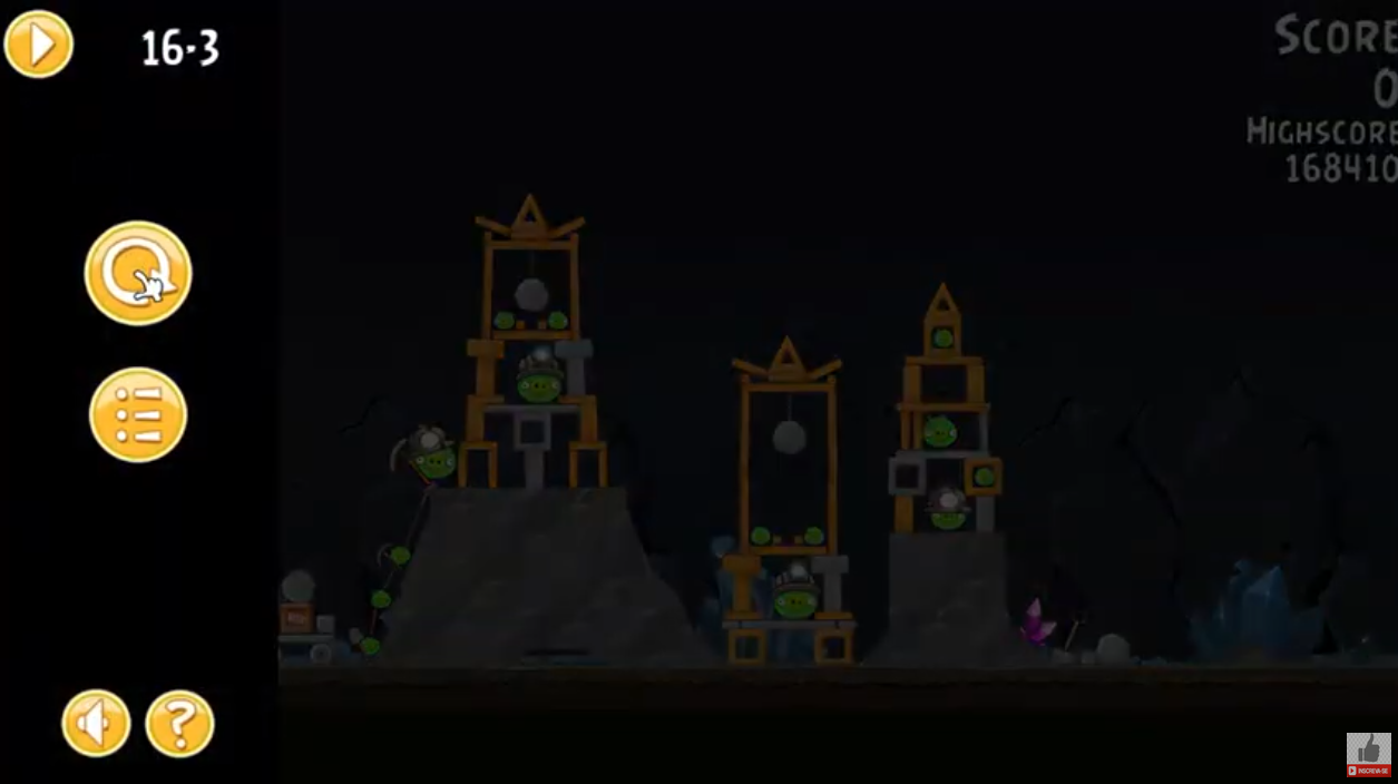 Score on Angry Birds for PC by Siliconian | Lvl Up Score