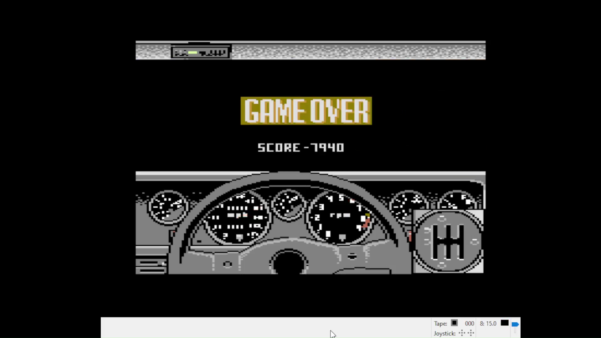 Score on Test Drive for Commodore 64 (C64) by el_pasi | Lvl Up Score