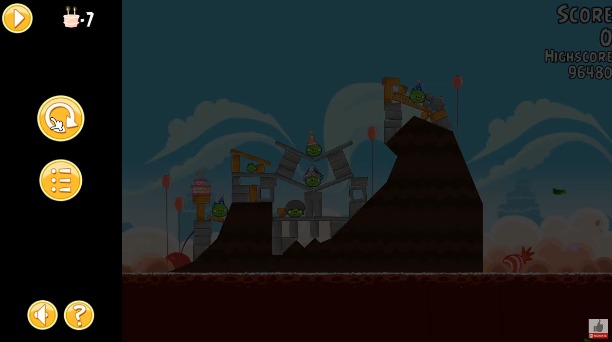 Score on Angry Birds for PC by Siliconian | Lvl Up Score