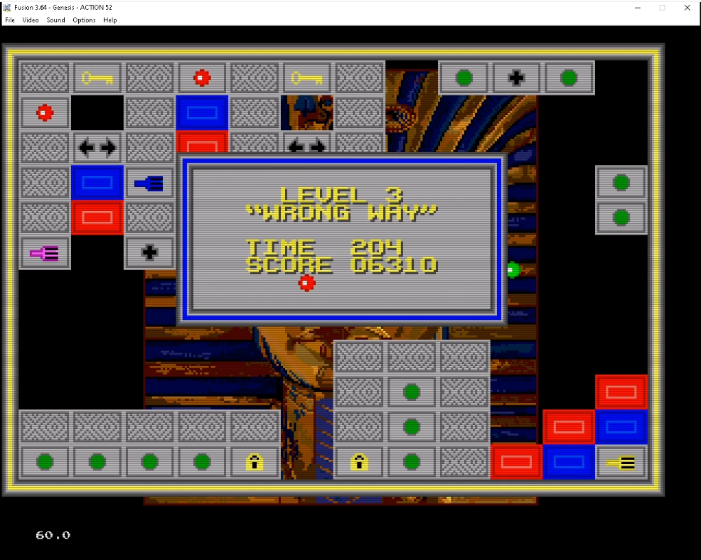 Score on Action 52 for Sega Mega Drive / Genesis by 4kizan | Lvl Up Score