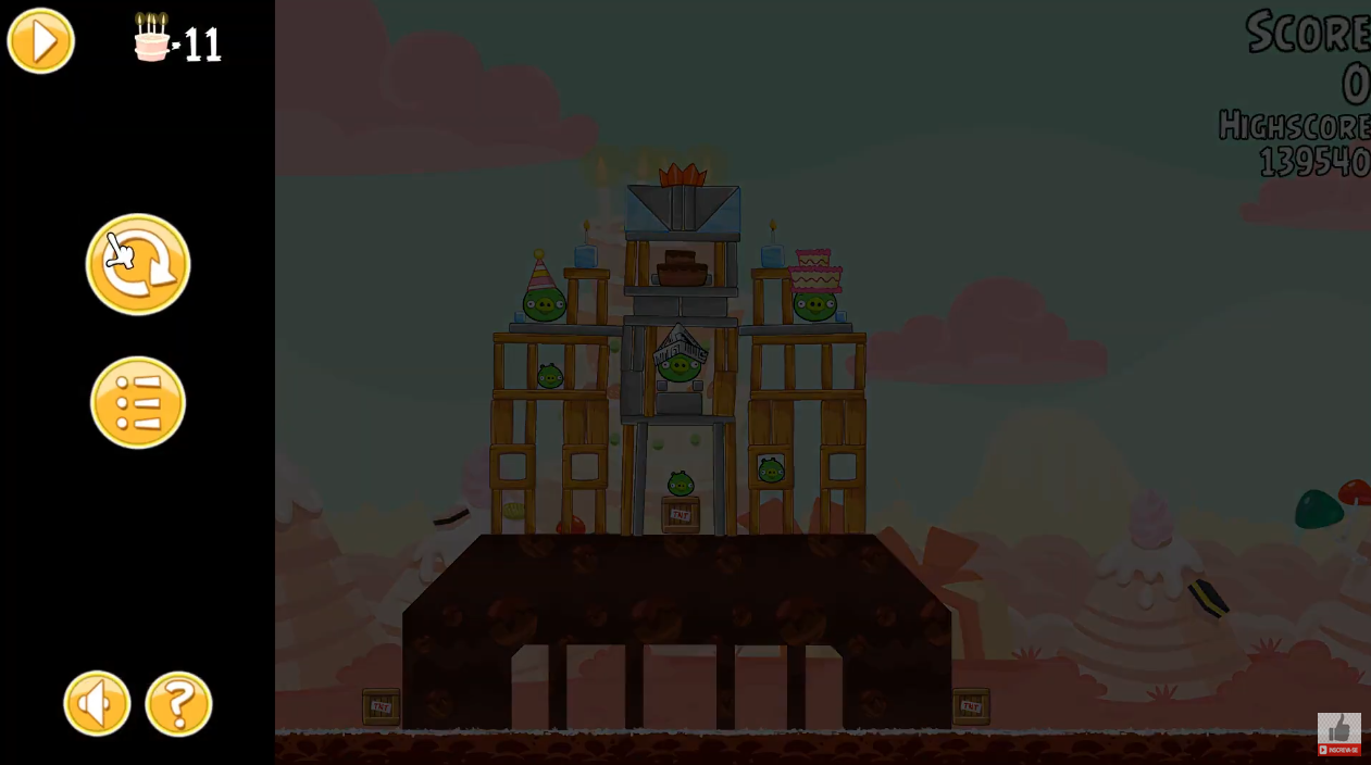 Score on Angry Birds for PC by Siliconian | Lvl Up Score