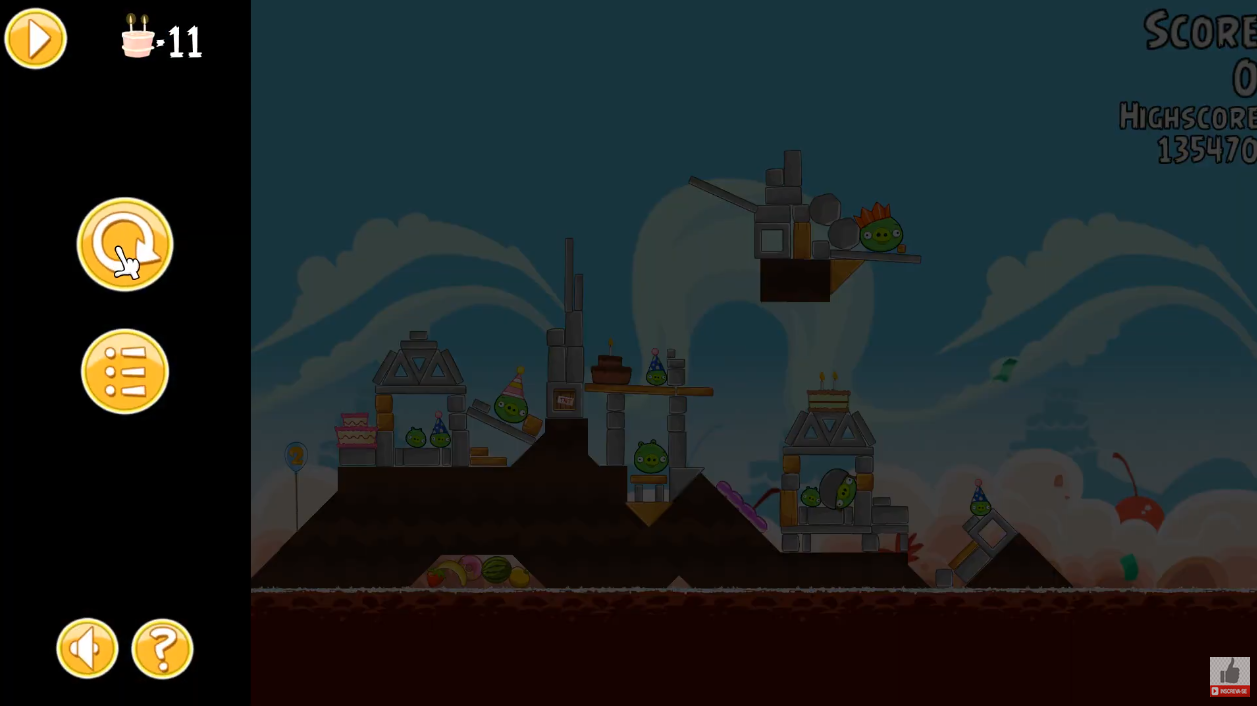 Score on Angry Birds for PC by Siliconian | Lvl Up Score