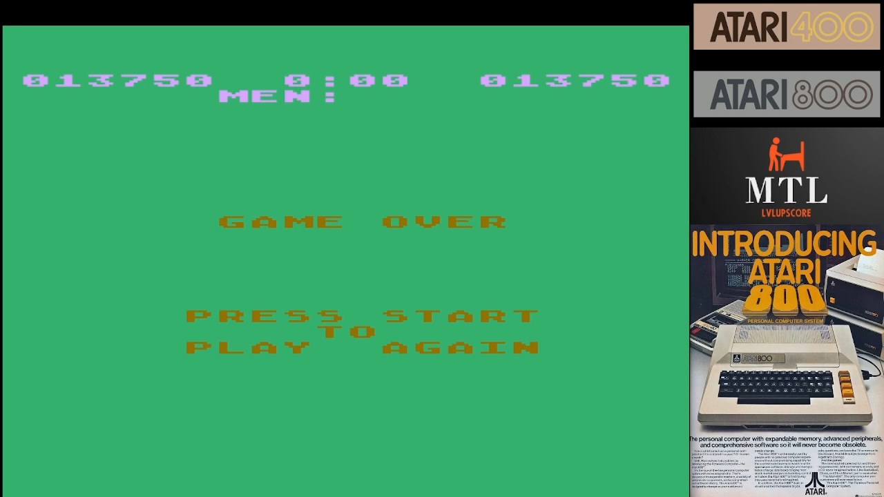 Score on Buffalo Stampede for Atari 8-Bit by Mantalow | Lvl Up Score