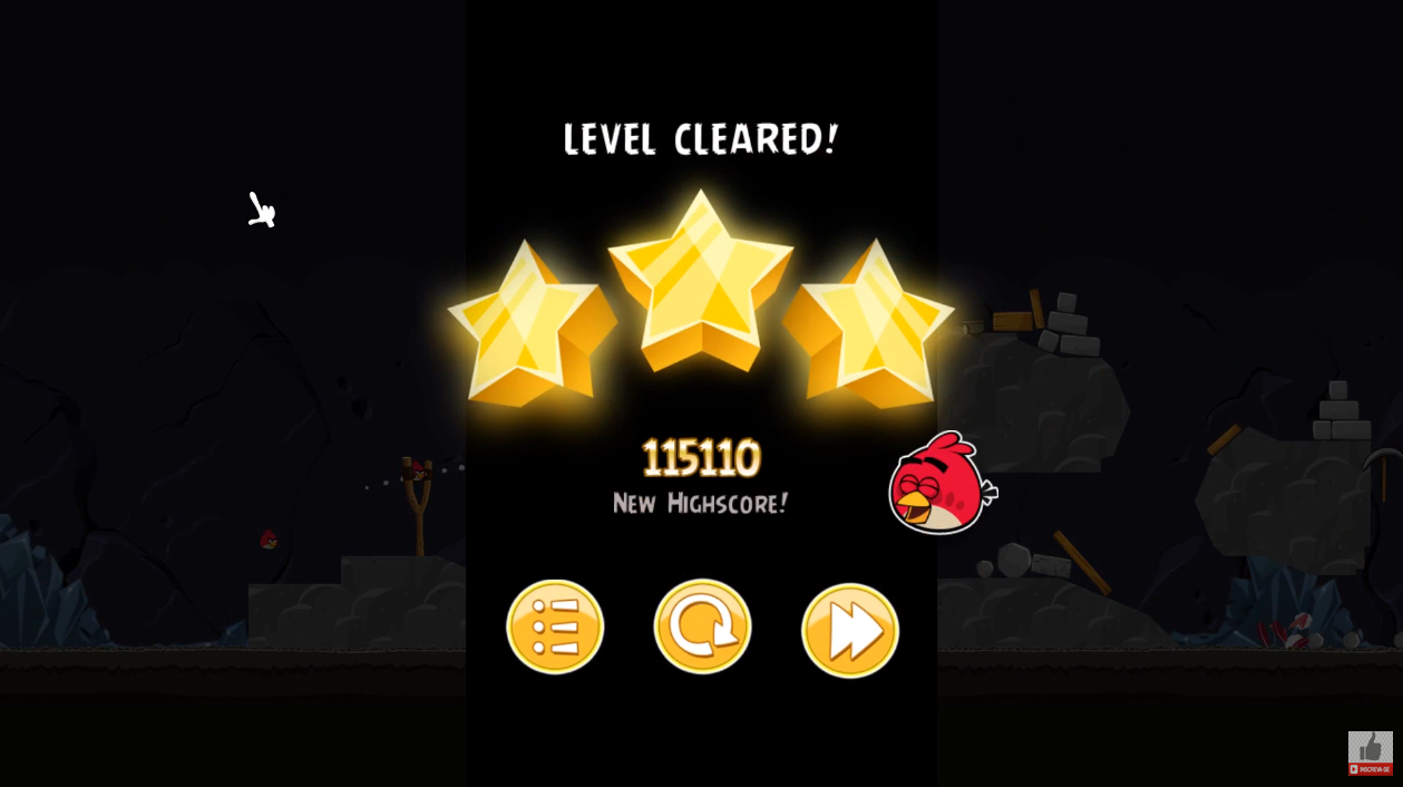 Score on Angry Birds for PC by Siliconian | Lvl Up Score