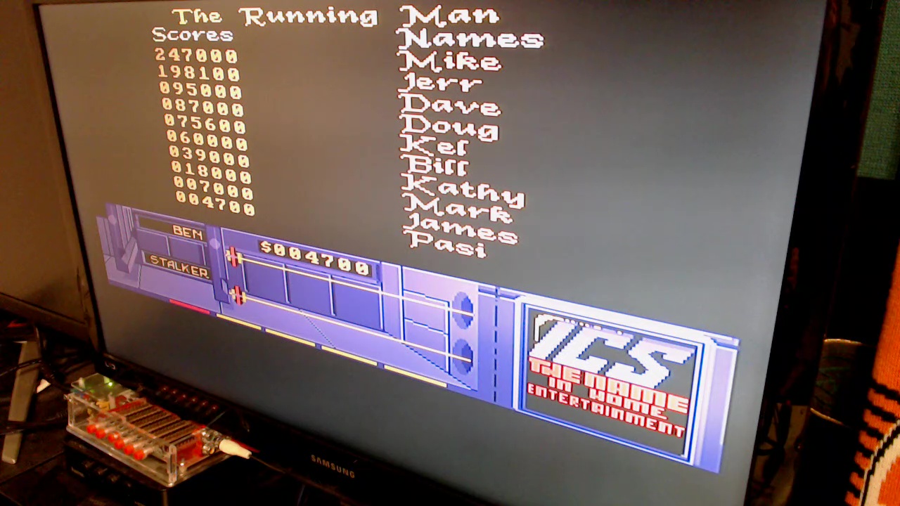 Score on The Running Man for Amiga by el_pasi | Lvl Up Score
