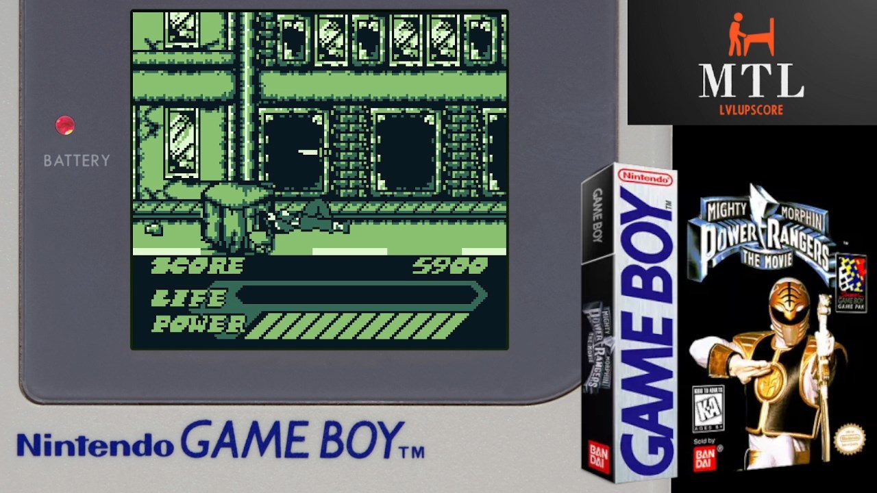 Score on Mighty Morphin Power Rangers: The Movie for Nintendo Game Boy ...